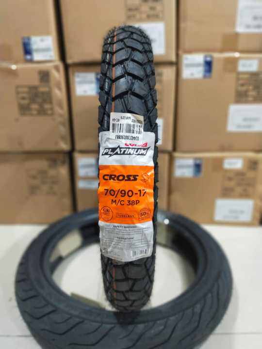 BAN MOTOR RING 17 CORSA CROSS S UKURAN 70/90-17 TUBELES FREE PENTIL BAN ...