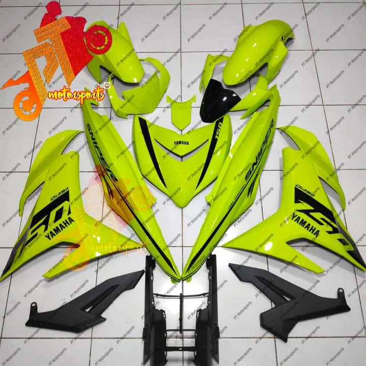 Yamaha Y15 Cover Set Fluorescent Green Transparent Sniper V1 V2 | Lazada