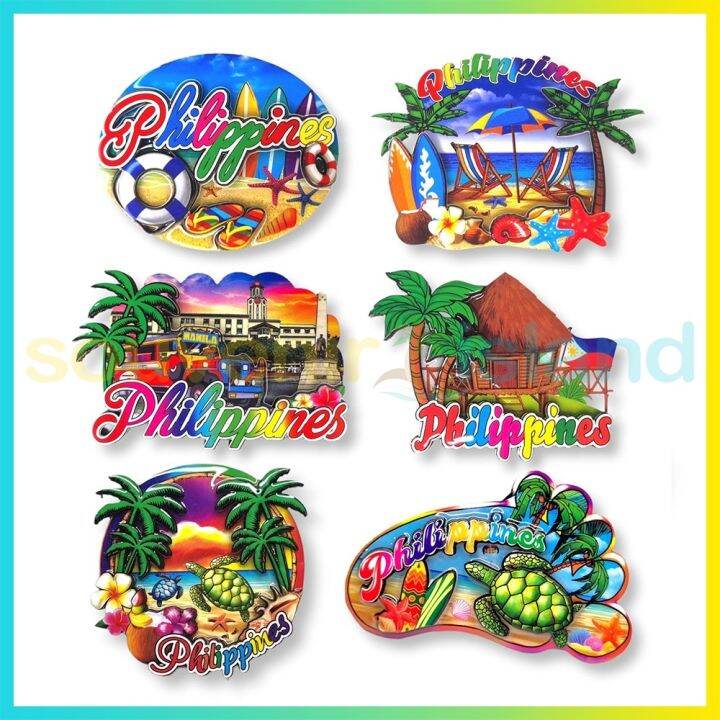 Embossed Refrigerator Magnet Summer Fish Beach Jeepney Manila ...