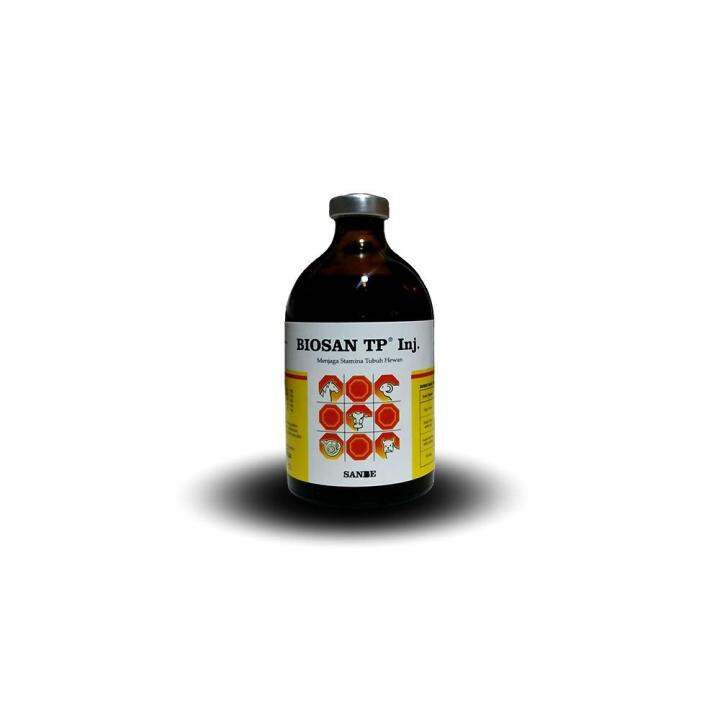 Biosan TP Inj. 100ml - Obat Penjaga Stamina Pada Sapi Kuda Domba Anjing ...