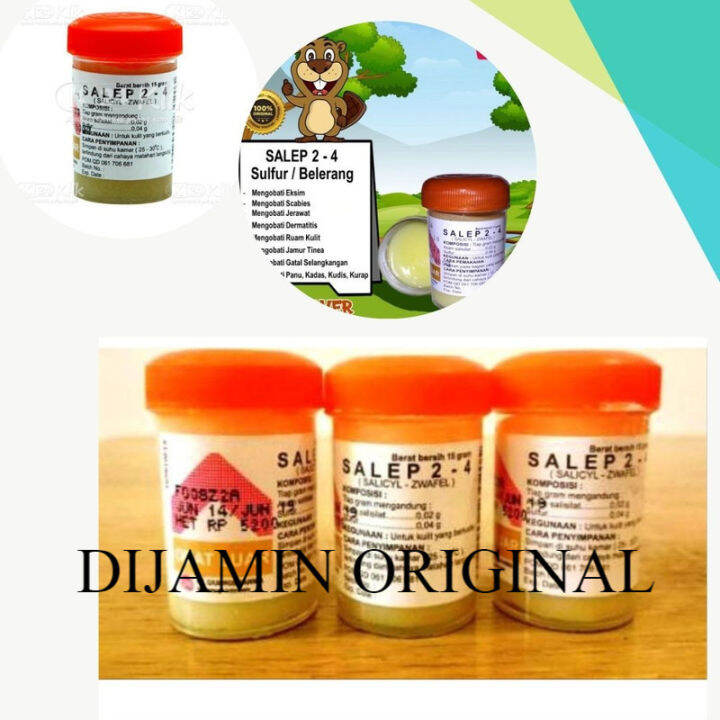 Salep Belerang 2-4 24 Blerang Sulfur Obat Panu Krim Kulit Gatal ...