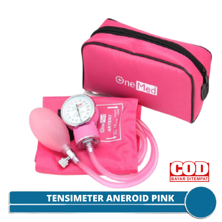 Alat Tensi Tensi meter Tensimeter ANEROID Darah Onemed Pink Manual ...