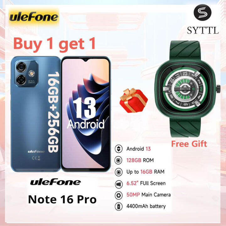 Ulefone Note 16 Pro, 8GB+256GB, Dual Back Cameras, Face ID & Side ...
