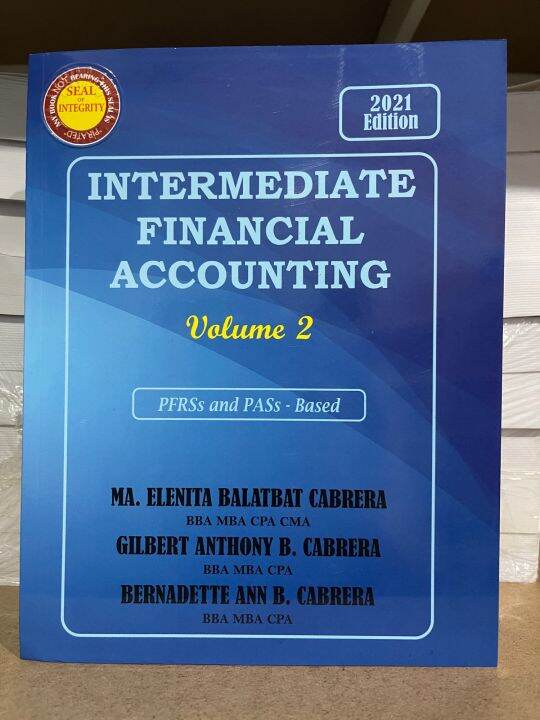 Intermediate Financial Accounting Volume 2 2021ed by Ma. Elenita ...