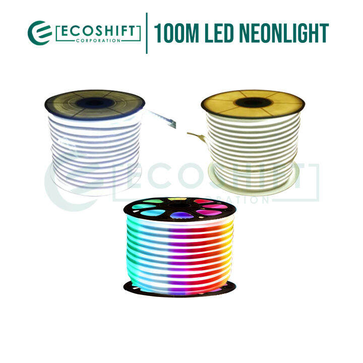 Ecoshift LED Neon Strip Light 100M Daylight / Warm White / RGB | Lazada PH