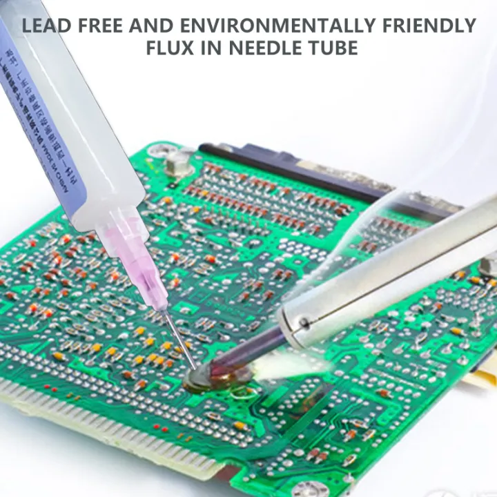 10cc Lead-free Soldering Paste Sy-ringe Dispenser Rosin No Clean Solder ...