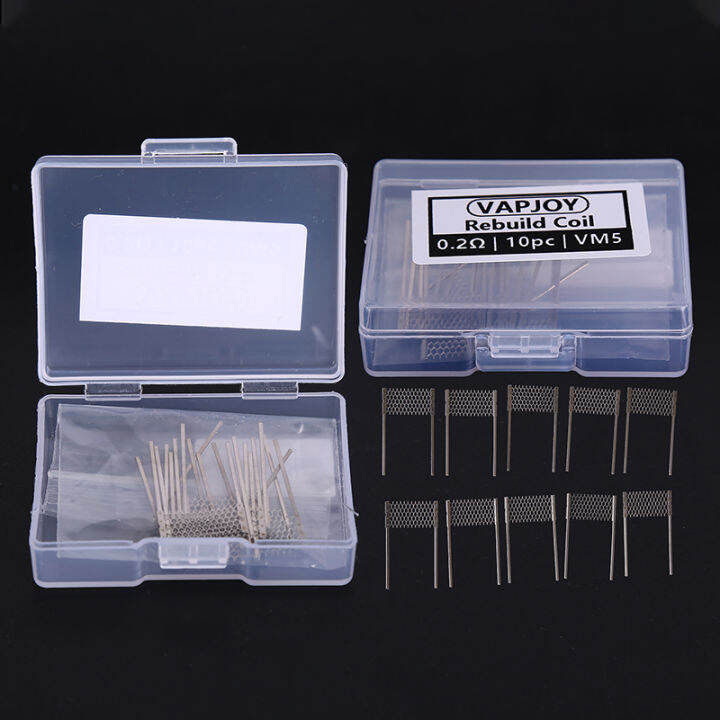 Kupaoge 10pcs Rebuild Mesh Coil for 0.2ohm 0.15ohm Ni80 Meshed Wire ...