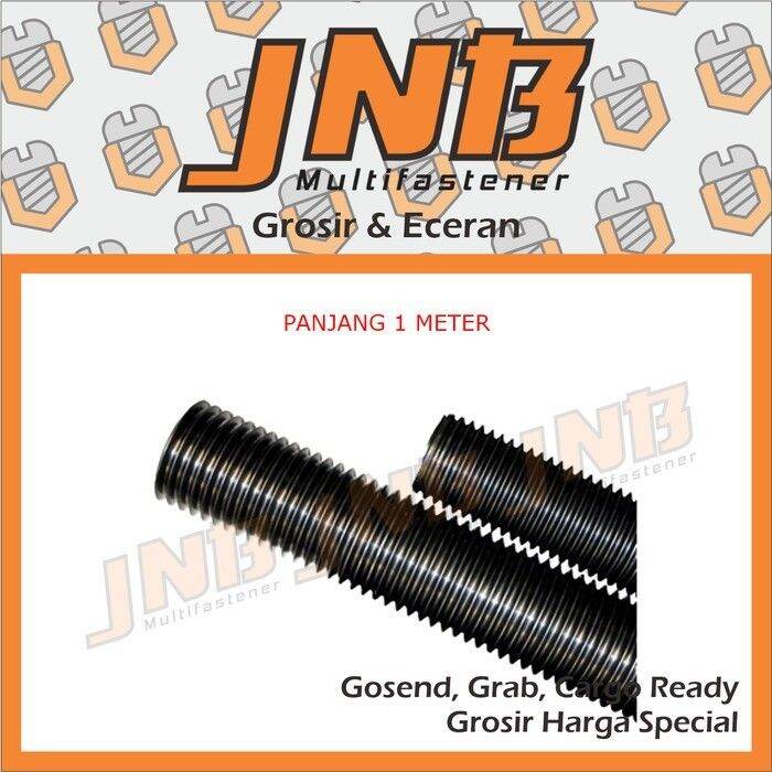 AS DRAT BAUT BATANG 3/8 INCI X 1 METER / THREADED ROD / LONG DRAT ...