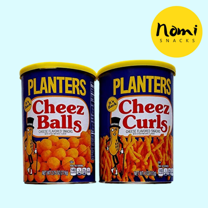 Planters Cheez Balls, Original 77.9g | Planters Cheez Curls 113g ...