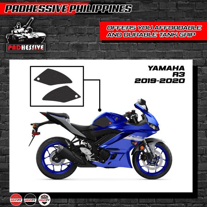 YAMAHA R3 2019-Present TANK GRIP TRACTION PAD SIDE COVER TANK PROTECTOR ...