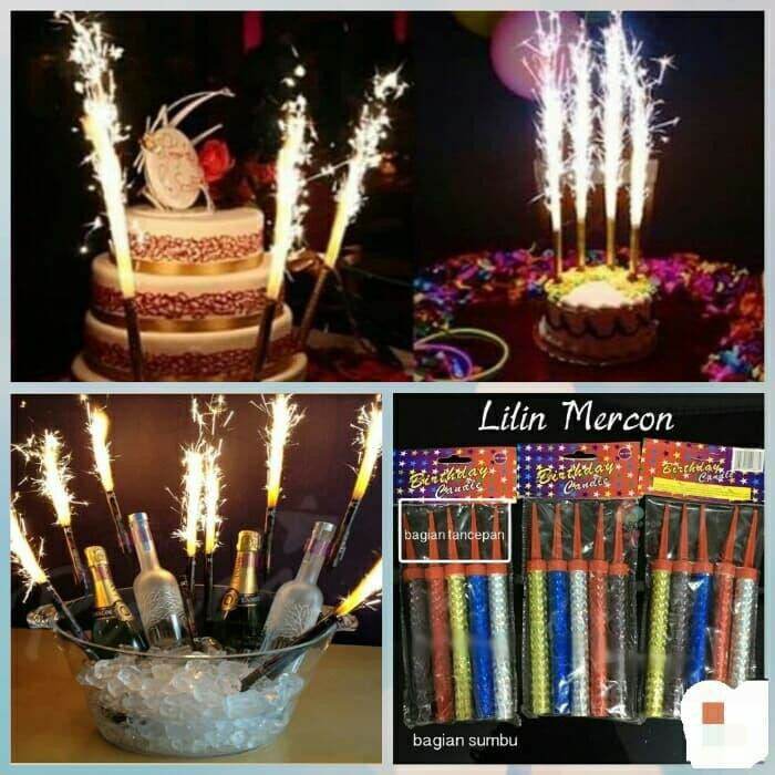 Lilin Pesta Kembang Api / Lilin Party Keren / Lilin Ulang Tahun Satuan ...