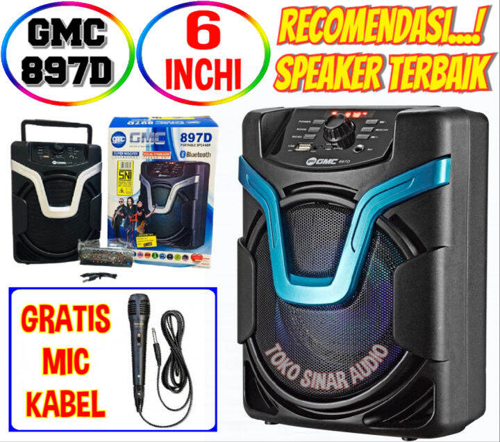 SPEAKER GMC / SPEKER GMC 897D Speaker Portable Ampli Meeting Senam Dan ...