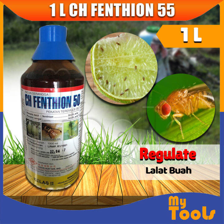 Mytools 1 Liter CH Fenthion 50 Insecticide 50.0% Class 2 Racun Serangga ...