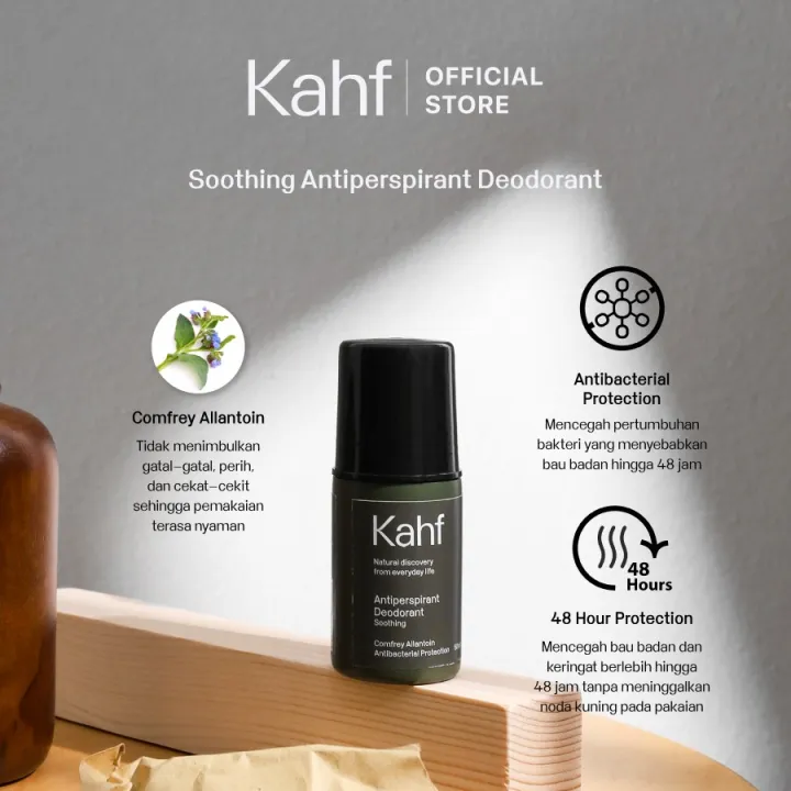 Kahf Soothing Antiperspirant Deodorant Roll On 50 ml | Lazada Indonesia