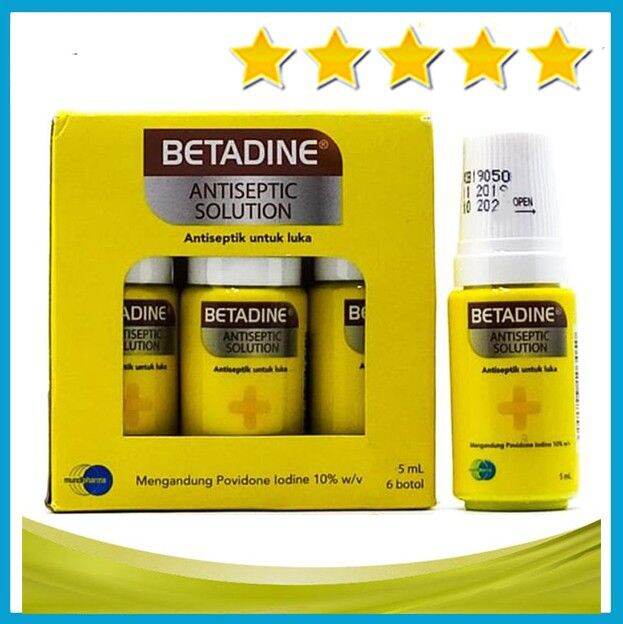 BETADINE Botol Kecil 5 ML ANTISEPTIC SOLUTION | Antiseptik Infeksi ...