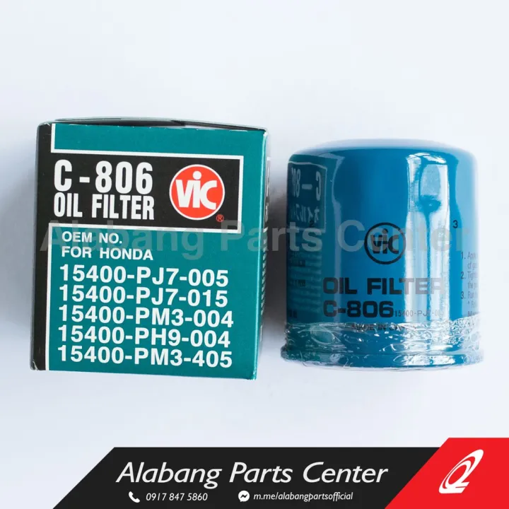 VIC C-806 Oil Filter / All Honda (Except CR-V Diesel) | Lazada PH