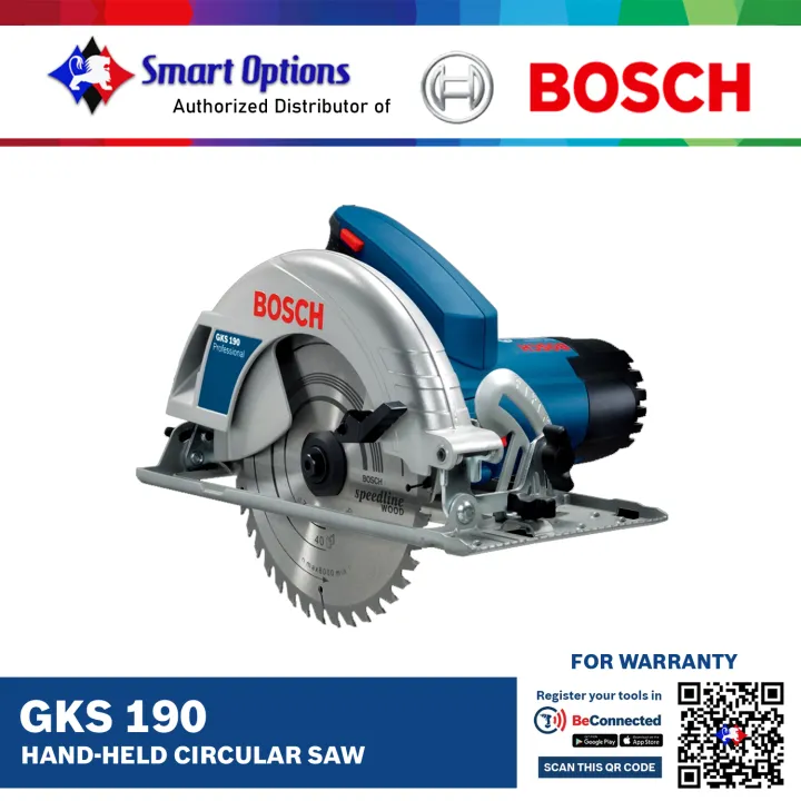 BOSCH GKS 190 CIRCULAR HAND SAW 0.601.623.0K0 | Lazada PH