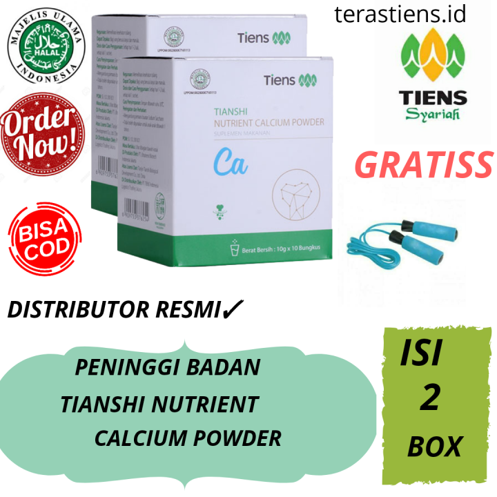 TIENS NUTRIENT CALSIUM POWDER 1 BOX / 10 SACHET - KALSIUM TERBAIK DI ...
