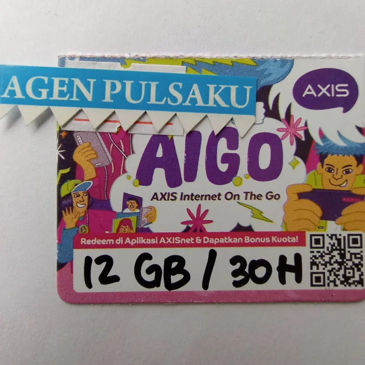 Voucher Axis vocer exsis 12 GB masa aktif 30 hari Nasional | Lazada Indonesia