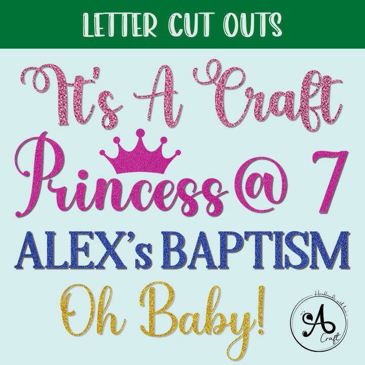 Personalized Letter Cut Outs | Letter Backdrop | Name Backdrop | Sold ...