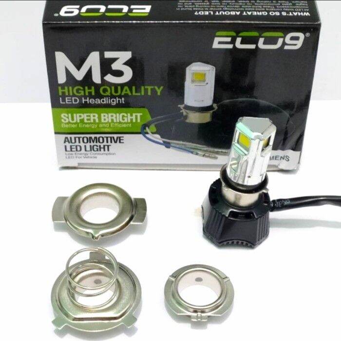 LAMPU LED LUMINOS ECO9 M3 Lampu Led Motor H4 H6 35 Watt 3 Sisi Luminos ...