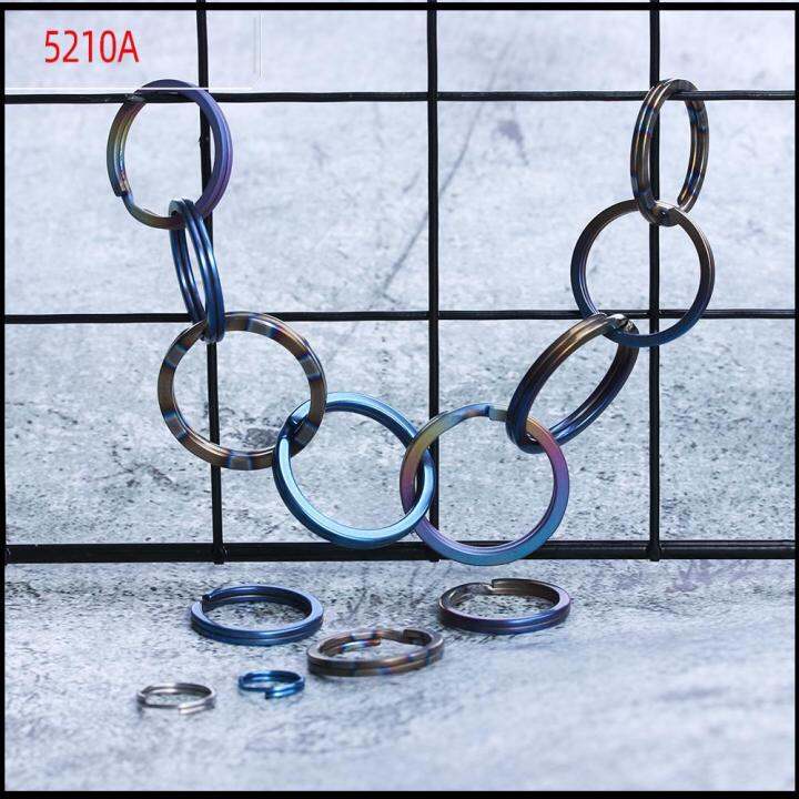 5210A 1/2pcs คุณภาพสูง โลหะผสมไททาเนียม แคมป์ปิ้งท่องเที่ยวสินค้า คลิปวงกลม พวงกุญแจ EDC ที่ยึด ...