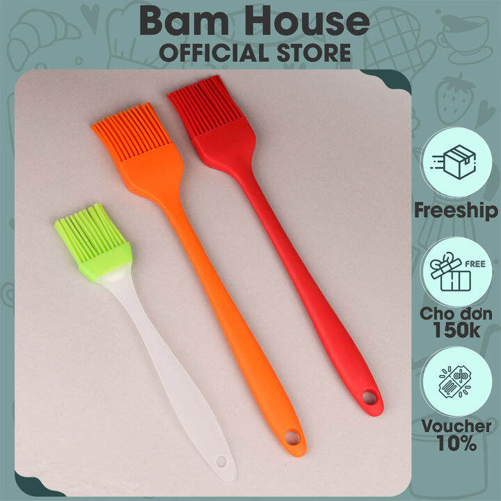 Cọ quét dầu ăn silicon Bam House cây dài cách nhiệt cao cấp CQD02 - Gia dụng bếp | Lazada.vn