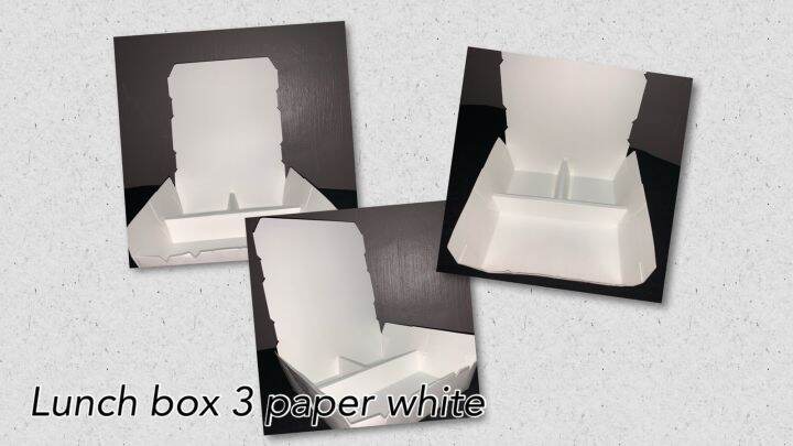 MEAL BOX 3 DIVISION PAPER BOX 3 DIVISION LB3 PAPER 25'S | Lazada PH