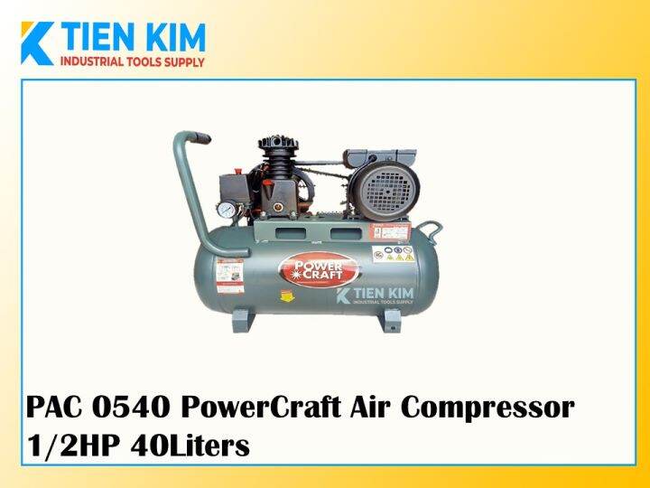 PAC 0540 PowerCraft Air Compressor 1/2HP 40Liters | Lazada PH