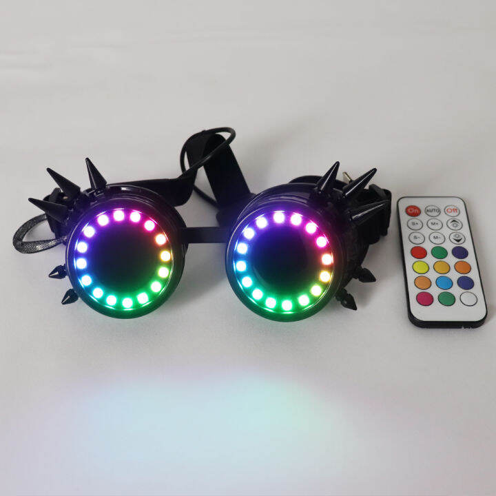 Pixel Pro LED แว่นตา Kaleidoscope เลนส์กว่า350โหมดไฟที่รุนแรง EDM ดีเจคลั่งเครื่องแต่งกายพรรค ...
