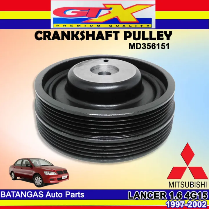 CRANKSHAFT PULLEY MITSUBISHI LANCER 1.6 4G45 1997-2002 GTX MD356151 ...