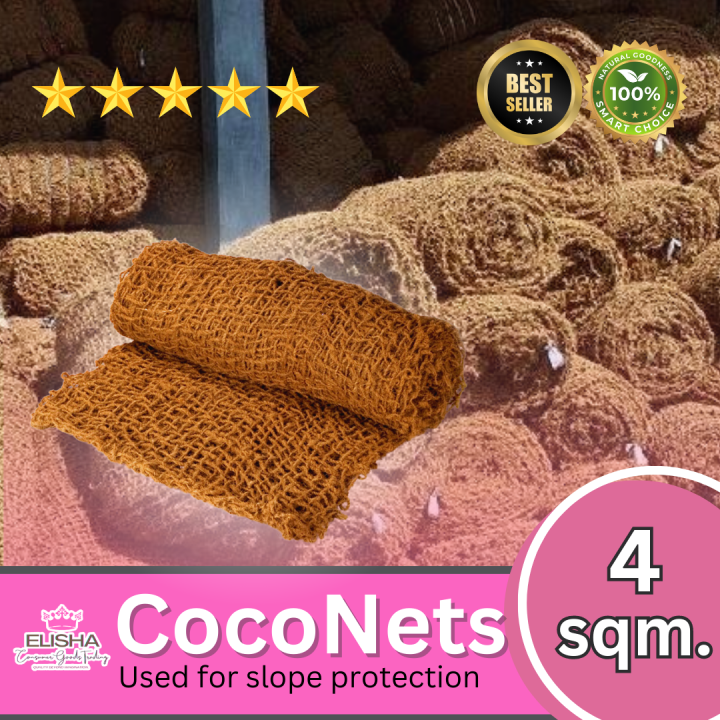 4 Square Meter Coco Nets, For Your Landscaping Plants And Erosion made From Coconut Husk These ...