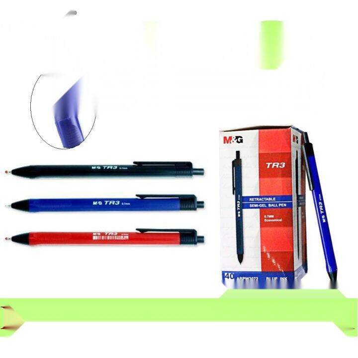 M&G Triangle Grip Semi Gel Ball Pen TR1/TR3 (0.5mm / 0.7mm) BLACK BLUE ...