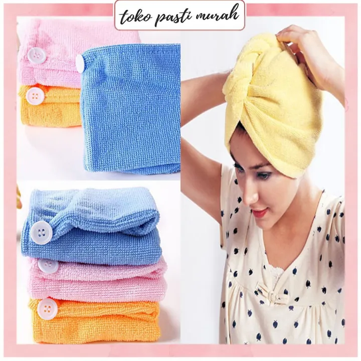 TPM Handuk Rambut Untuk Keramas /Pengering Rambut Praktis Dan Cepat ...
