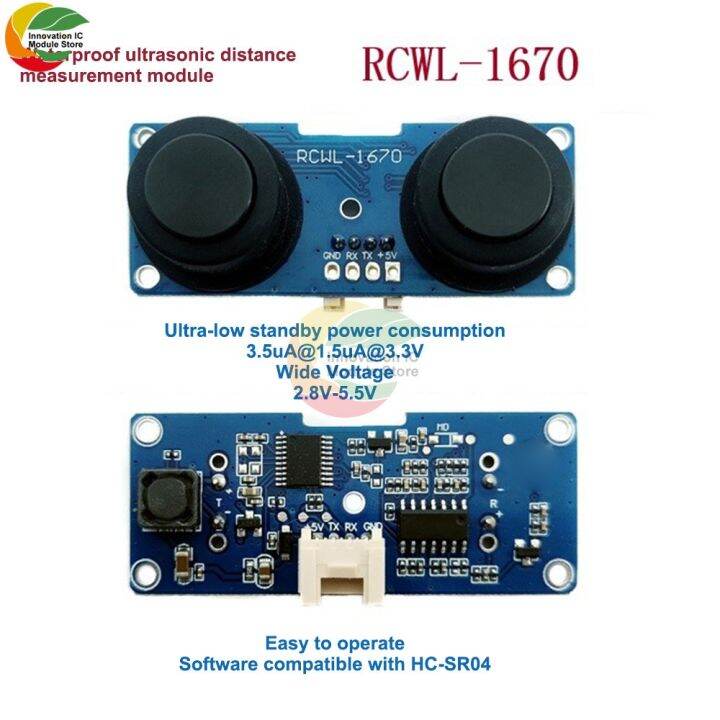 DC3-5V RCWL-1670 Ultrasonic Ranging Module Waterproof Transceiver Split ...
