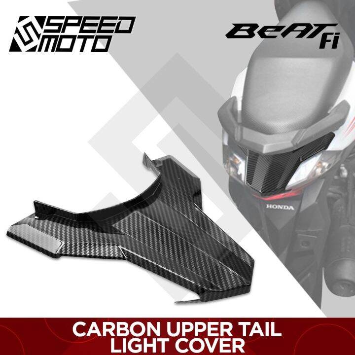 BEAT Fi UPPER TAIL LIGHT COVER CARBON SPEEDMOTO MADE IN THAILAND ...