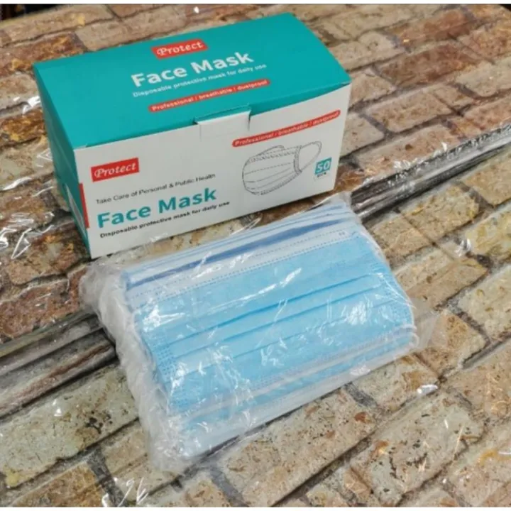 Protect Face Mask Disposable 3ply (50pcs) | Lazada PH