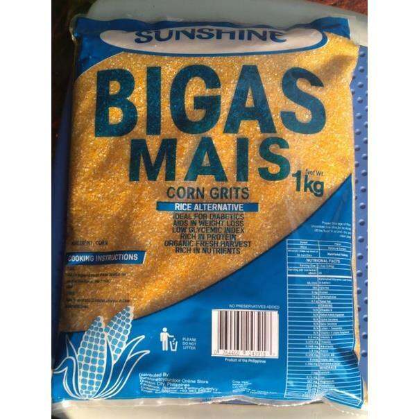 Bigas MAIS 1KG (Gluten-Free Premium and Healthy yellow Corn Grits Rice ...