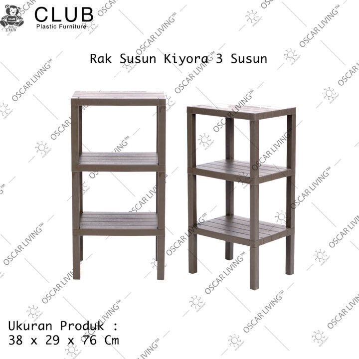Rak Susun Club Kiyora 3 Susun / Rak Serbaguna - Random | Lazada Indonesia