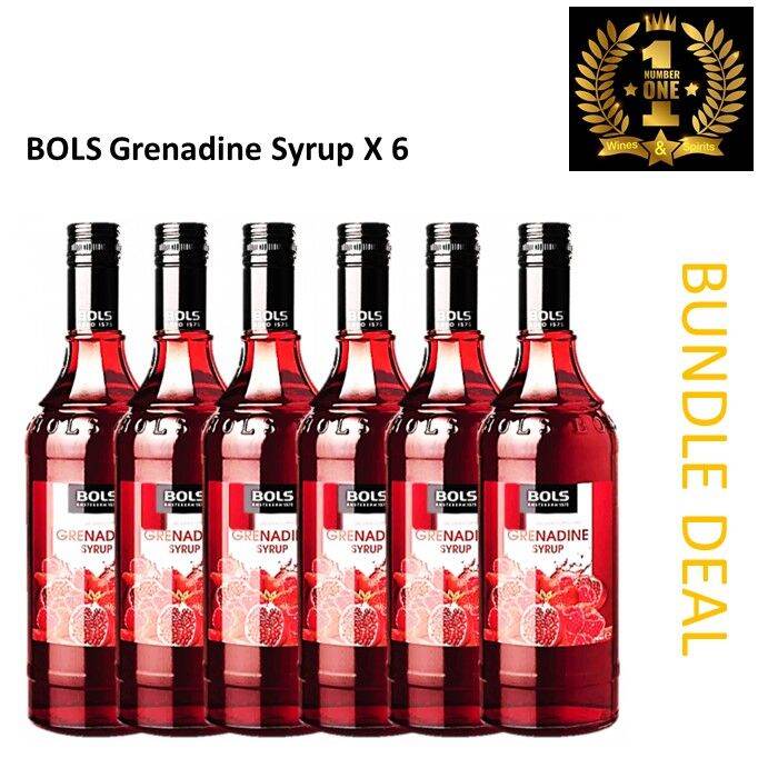 BOLS Grenadine Syrup X 6 (Bundle of 6 Bottles X 700ML) | Lazada Singapore