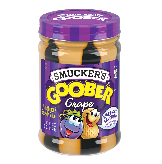 Smucker's Goober Grape Peanut Butter & Grape Jelly Stripes -510g ...