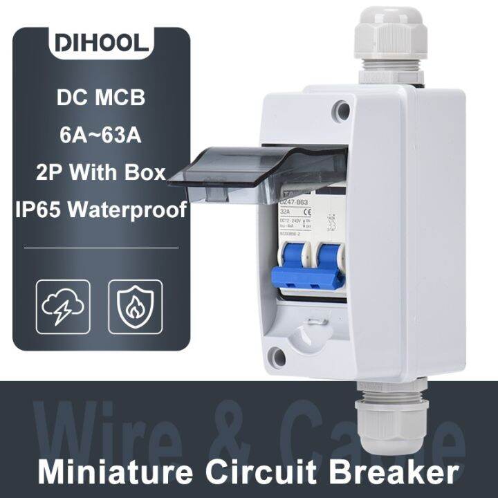 Solar Photovoltaic Battery PV Combiner Box DC Switch Miniature Circuit ...