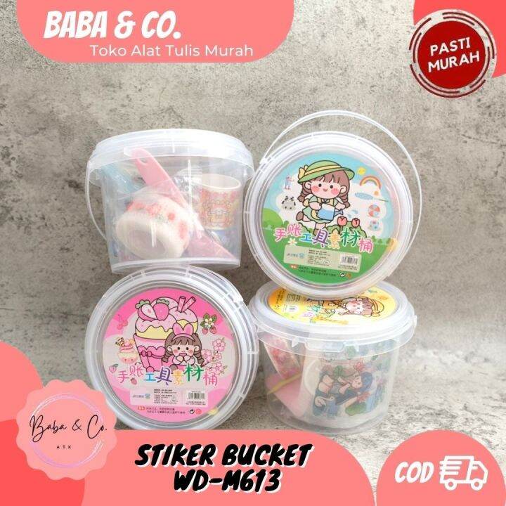 STIKER BUCKET CUTE GIRL WD-M613 SOLATIP BUCKET CUTE GIRL LUCU IMUT ...