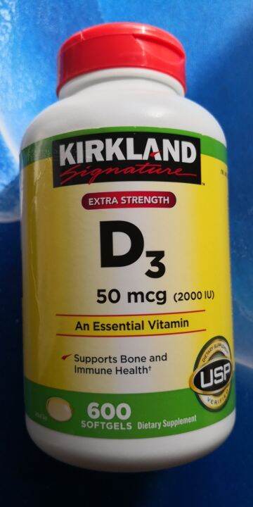 American original Kirkland vitamin D3 soft capsules 600 capsules to ...
