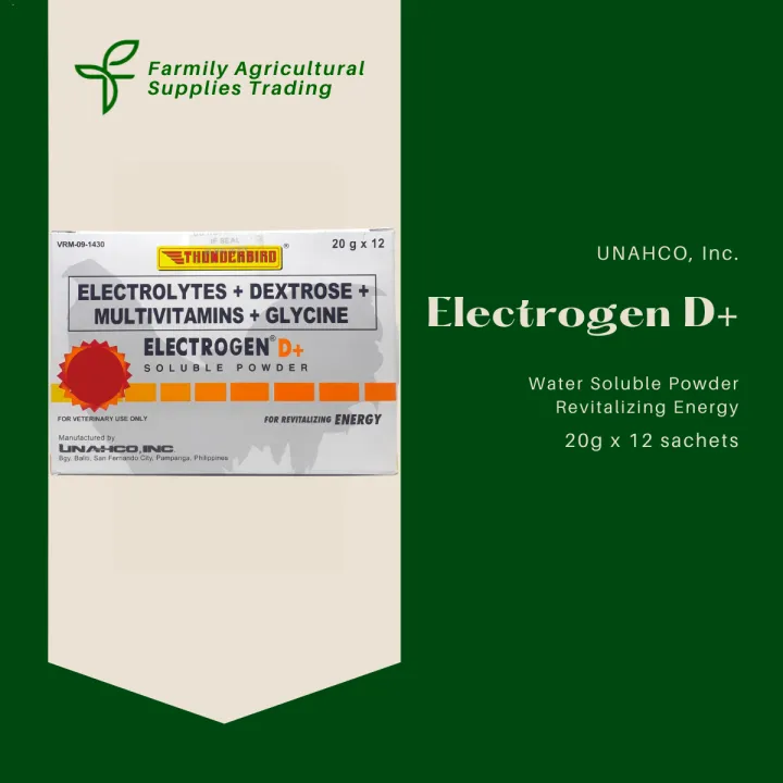 UNAHCO, Inc. Electrogen D+ 20g | Lazada PH