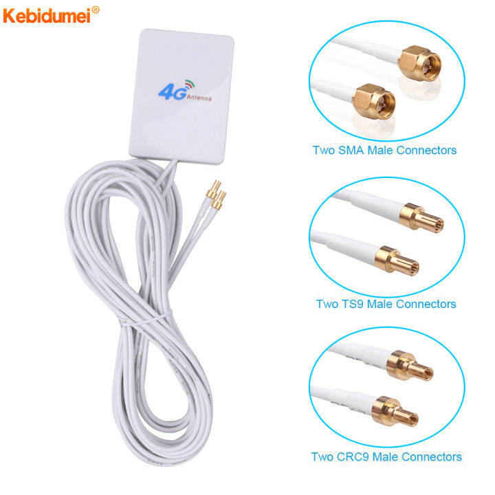 Kebidumei 3G 4G LTE Router Modem Aerial 3M External Antenna With TS9 ...