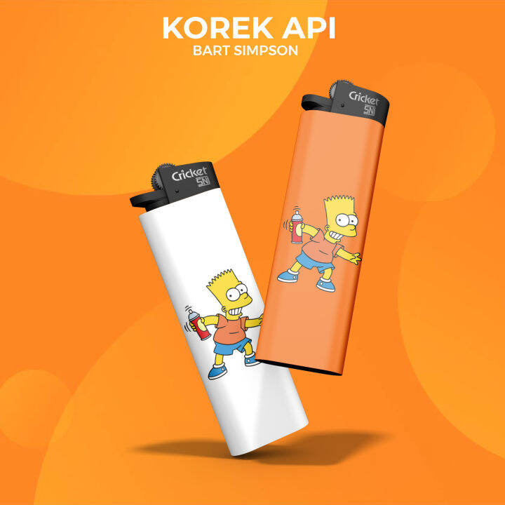 [BM Lighter] Bart Simpson || Korek Api Aesthetic / Korek Api Cricket - FACE PATTERN | Lazada ...