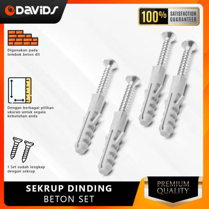 Sekrup Beton Dinding Bata Per Set M6 8 10 12 Frt | Lazada Indonesia