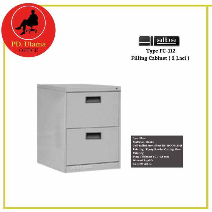 Filling Cabinet Alba FC-112 ( 2 Laci) FIlling Kabinet Kantor/Lemari ...