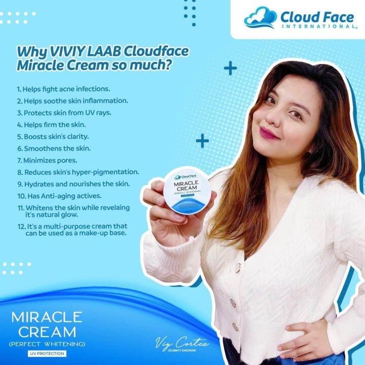 CloudFace Miracle Cream with UV Protection 50grams | Lazada PH